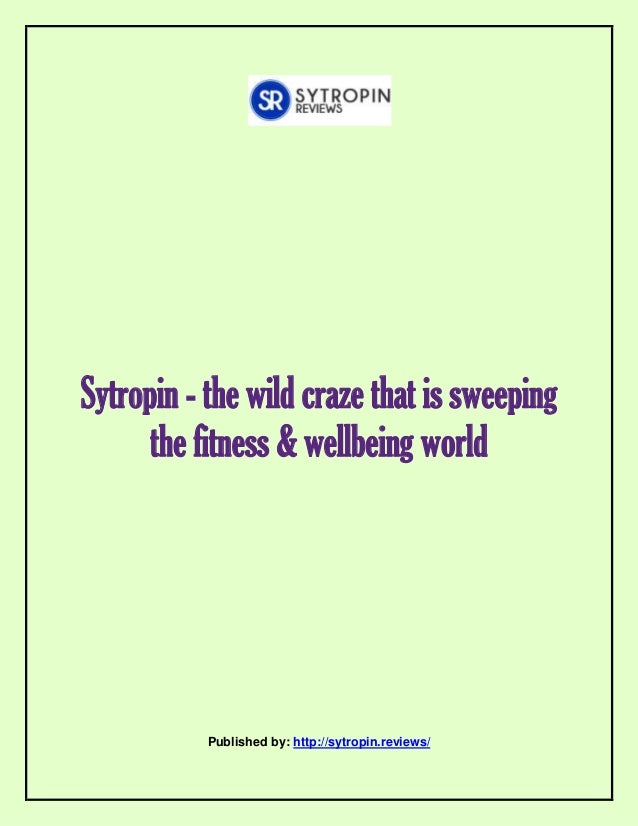 Sytropin the wild craze that is sweeping the fitness & wellbeing world