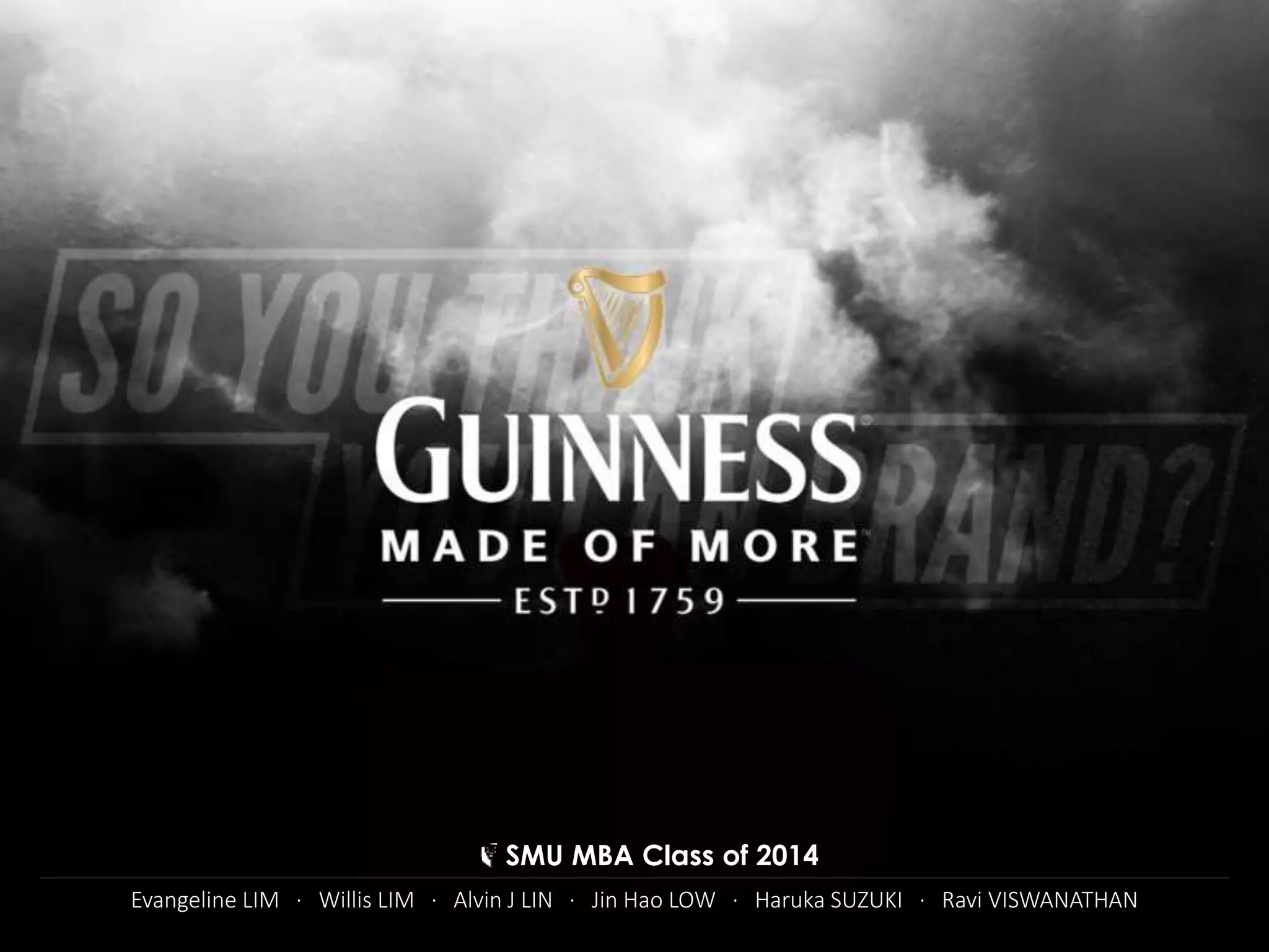 SYTYCB: Introduction to Guinness | PPTX