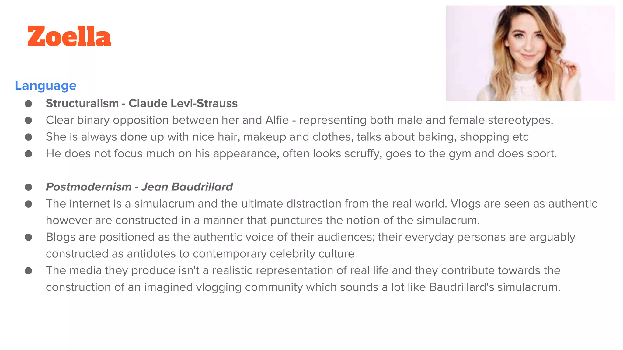 EDUQAS MEDIA STUDIES A LEVEL COMPONENT TWO SECTION C ZOELLA AND ...