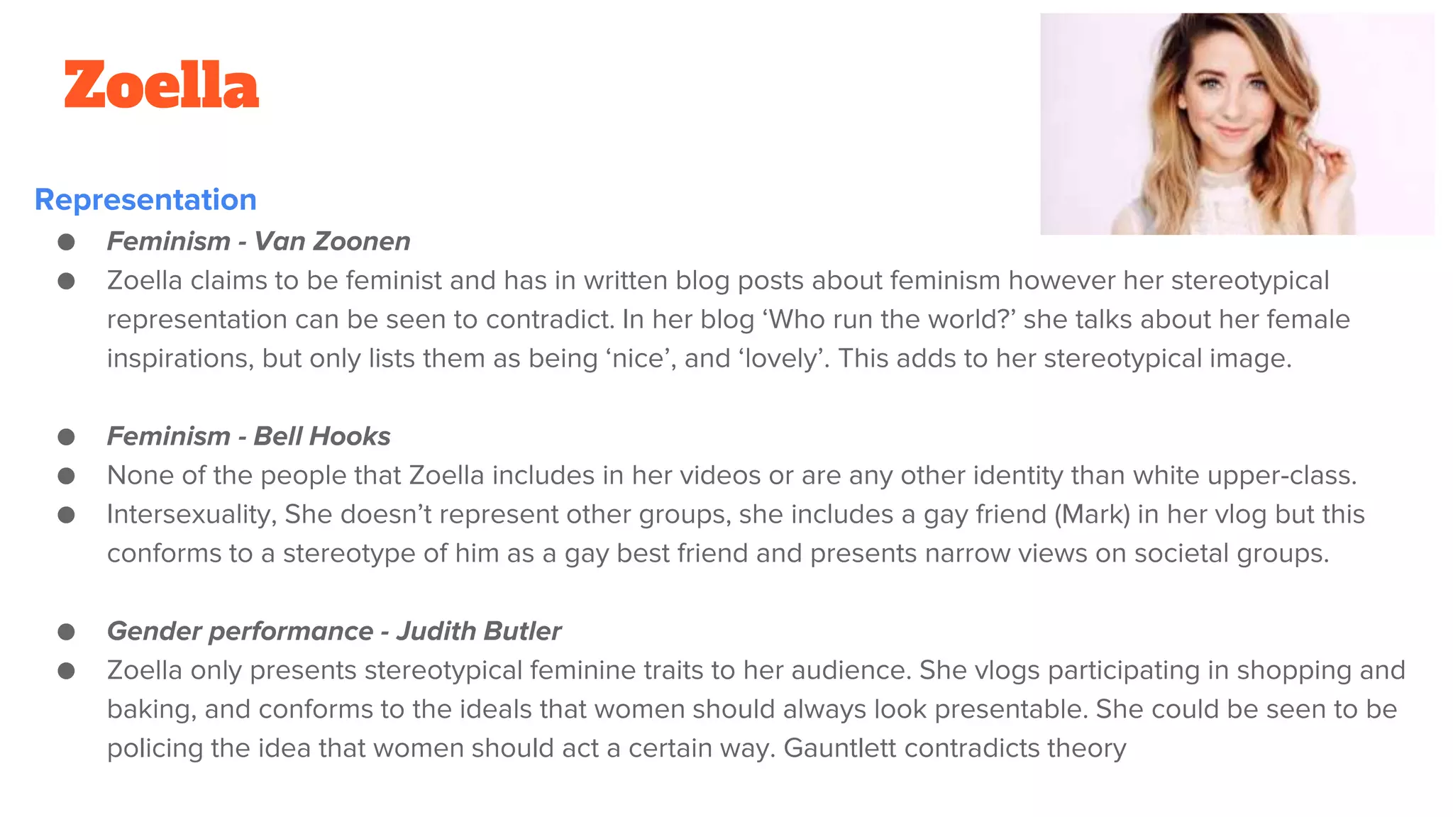 EDUQAS MEDIA STUDIES A LEVEL COMPONENT TWO SECTION C ZOELLA AND ...