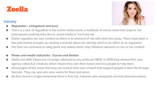 EDUQAS MEDIA STUDIES A LEVEL COMPONENT TWO SECTION C ZOELLA AND ...