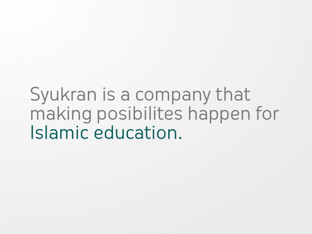 Syukran brand positioning & Strategy 2010 | PPT
