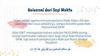 Syumuliyyah Islam atau integritas islam menurut ulama.pptx