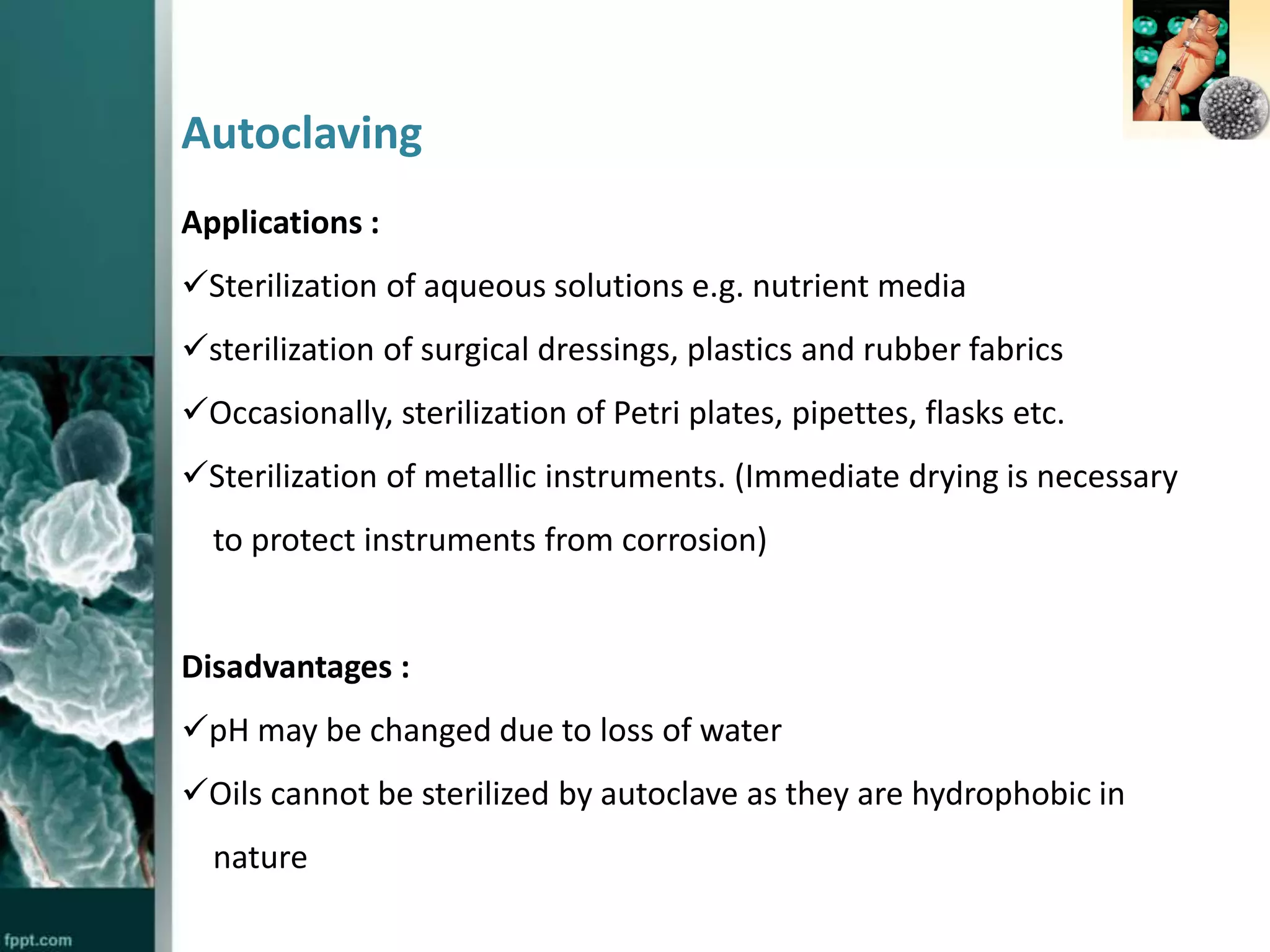 Physical and Chemical Control of Microbes | PPTX