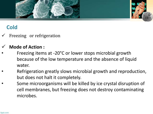 Physical and Chemical Control of Microbes | PPTX