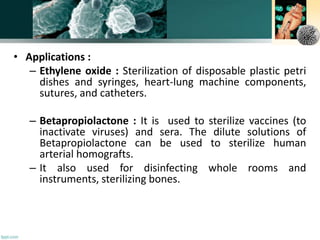 Physical and Chemical Control of Microbes | PPTX
