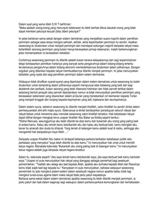 Syura vs demokrasi | DOC