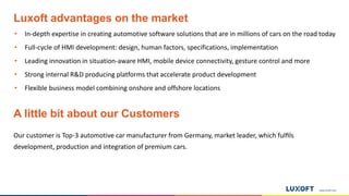 Syvashenko Oleksandr "Deep Dive Into Luxoft Automotive" | PPT