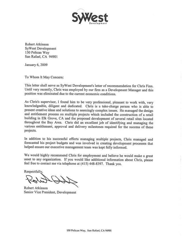 SyWest Recommendation | PDF