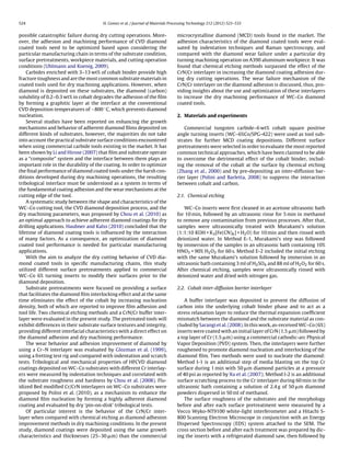 Adhesion analysis and dry machining performance of cvd diamond coatings ...