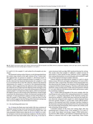 Adhesion analysis and dry machining performance of cvd diamond coatings ...