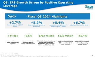 Q3 FY24 Earnings Conference Call Presentation | PDF