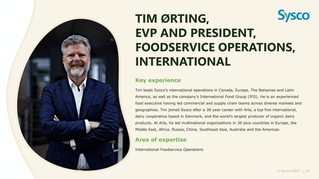 Sysco Investor Day 2021 | PPT