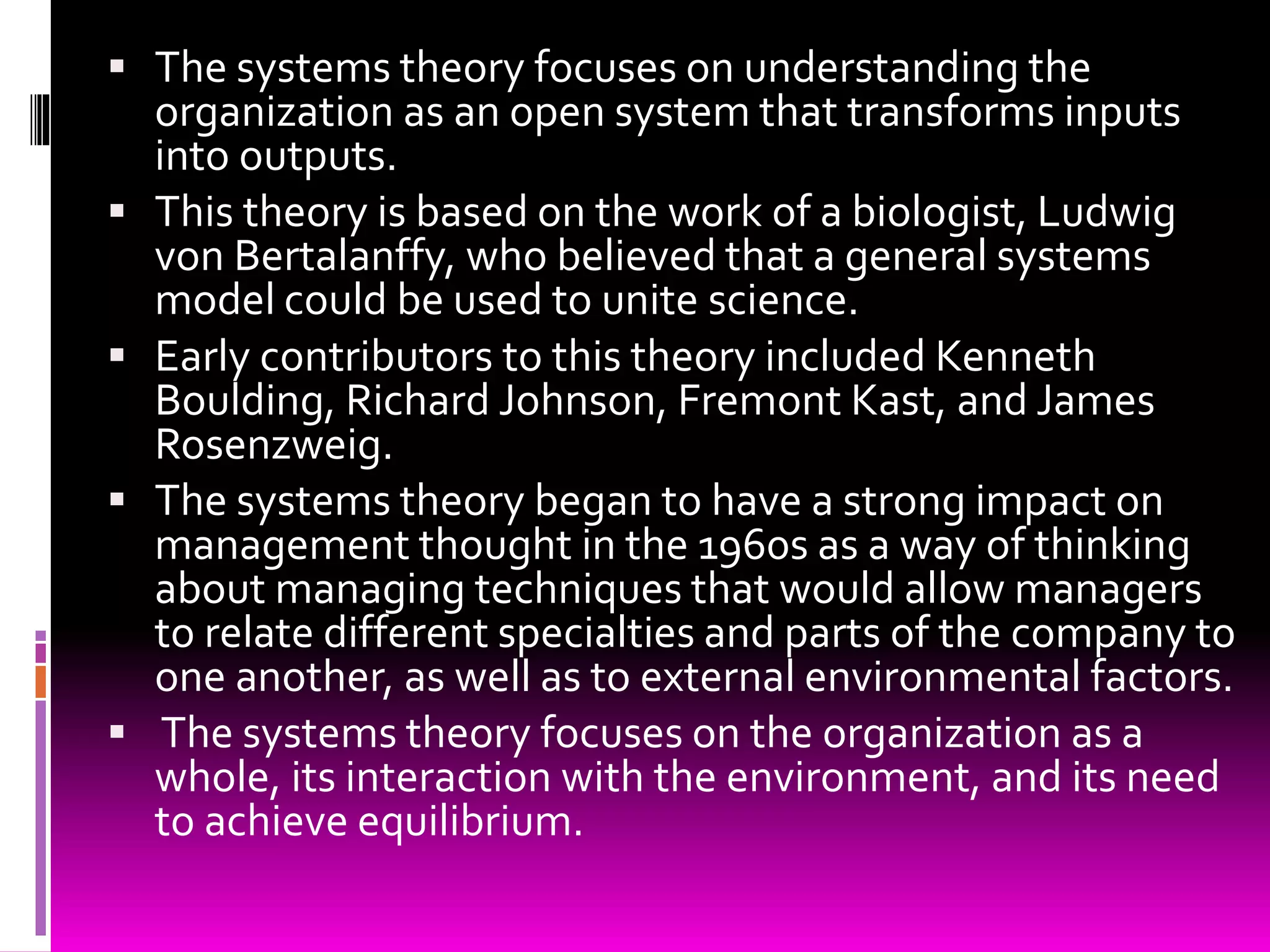 System Theory By Von Bertalanffy | PPTX