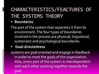 System Theory By Von Bertalanffy | PPTX