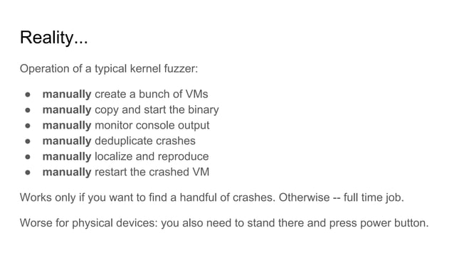 syzkaller: the next gen kernel fuzzer | PDF