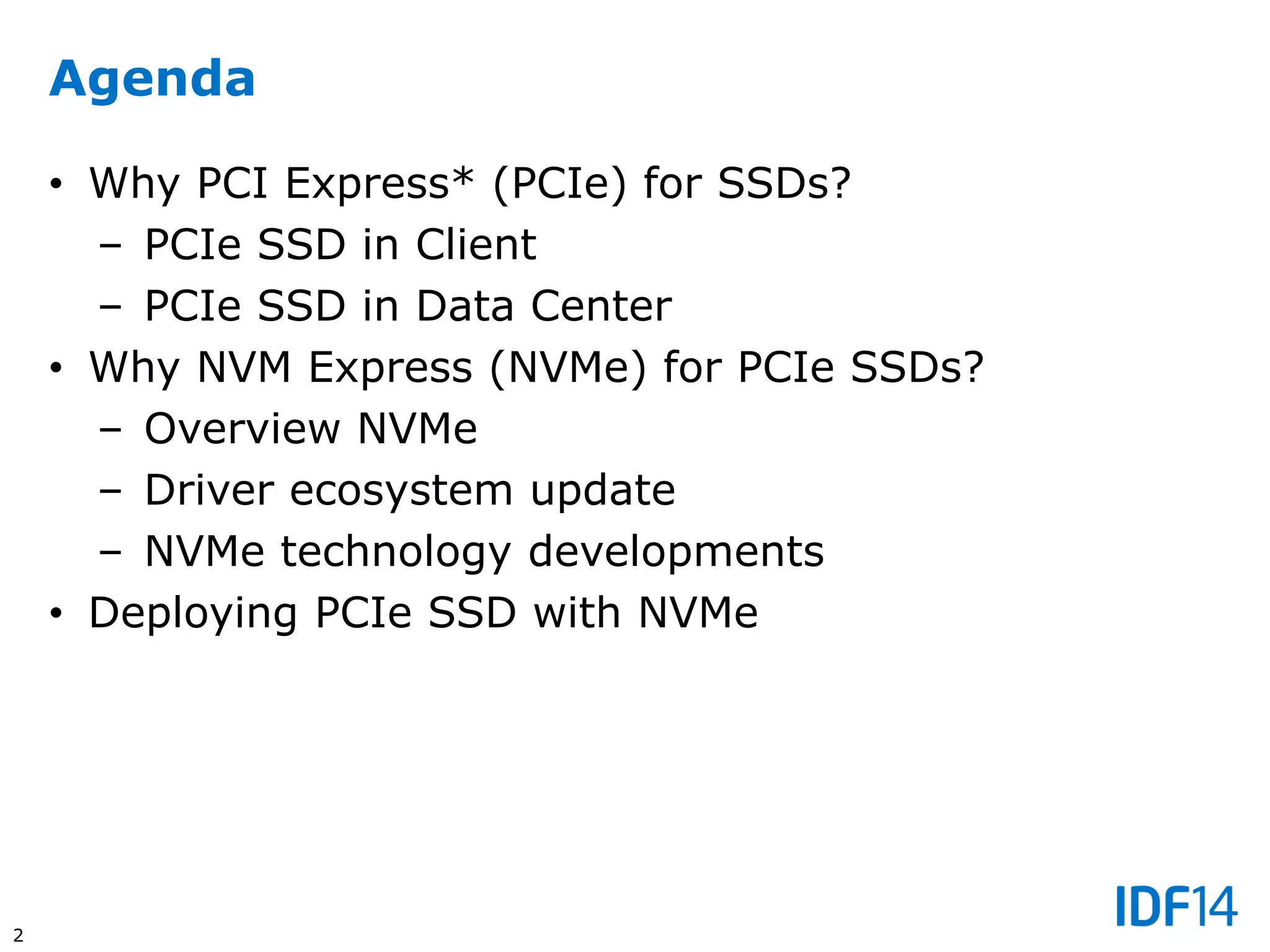 Moving to PCI Express based SSD with NVM Express | PDF