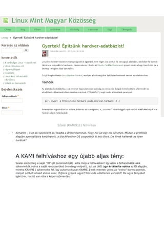 Szalai Kálmán Kami911 Hacked Linux Hardware Guide | PDF