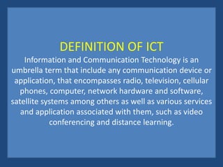 Introduction to ICT and its application to Instructional Materials ...