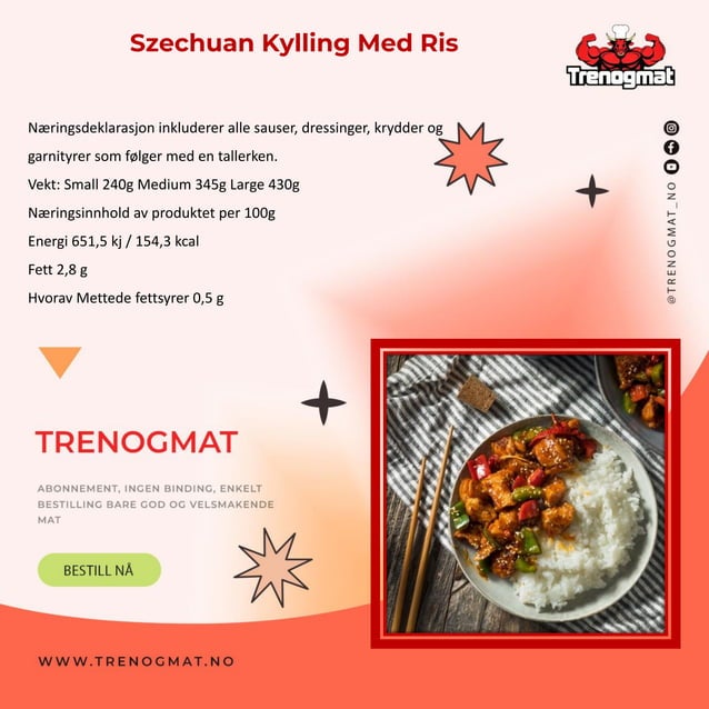 Szechuan Kylling Med Ris | PDF