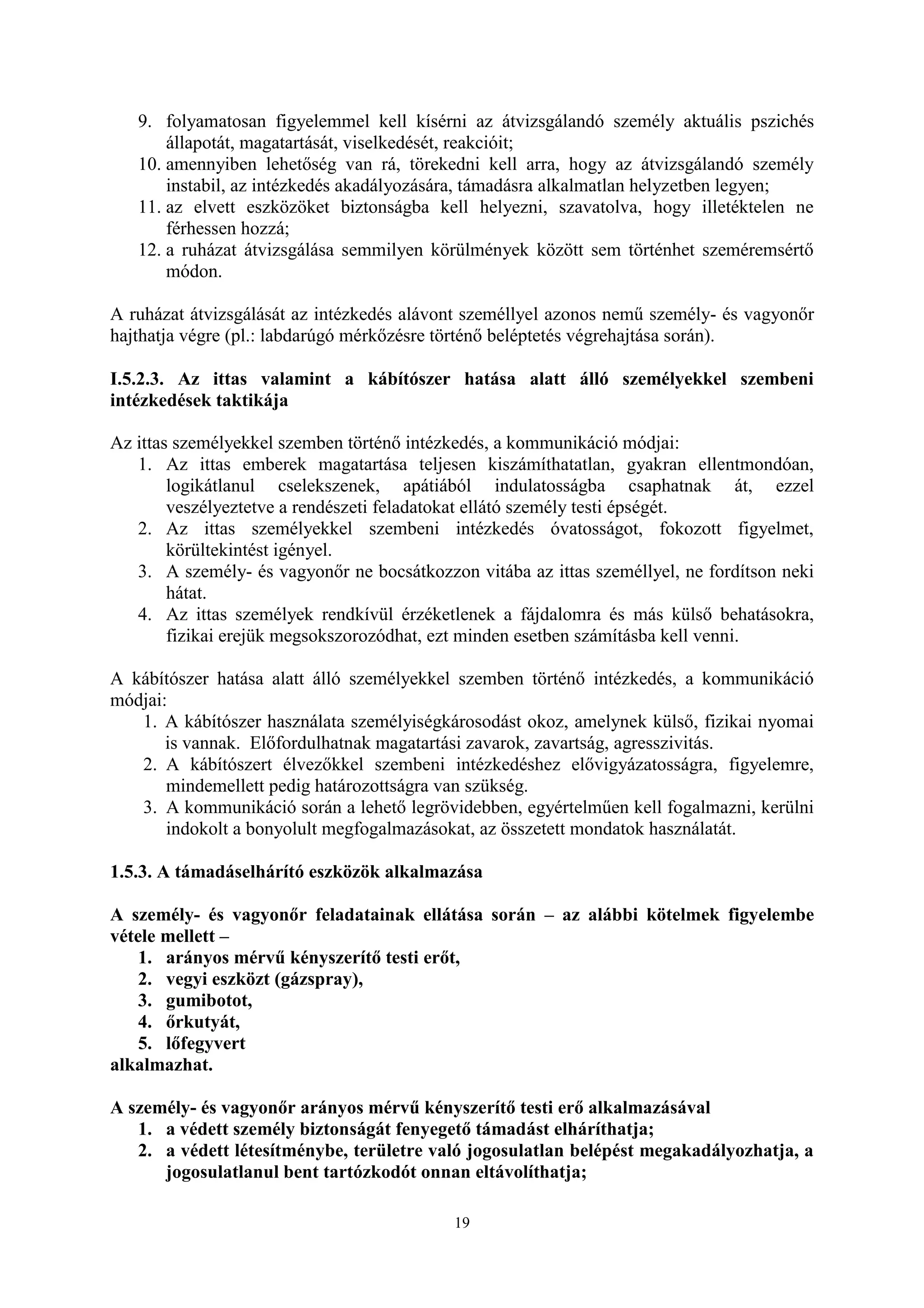 Személy és vagyonőrök képzése - online változat (BM-OKTF - Dr. Horváth ...