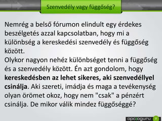 Szenvedély vagy függőség? | PPTX