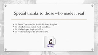 Szkocka Research Group (Sergii Shelpuk Business Stream) | PDF ...