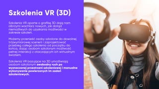 Wirtualna rzeczywistość w szkoleniach - E-learning VR, 3D VR, Symulatory VR | PDF | 3-D Graphics ...