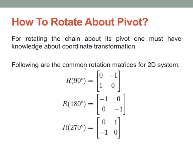 Pivot Algorithm | PPT
