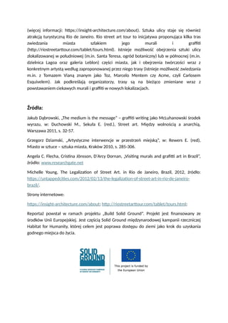 Sztuka ulicy a przestrzeń miasta_tekst.docx | Hip Hop Music | Music