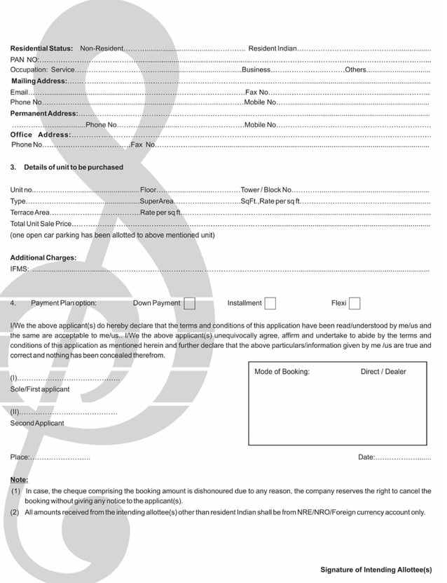 Paramount Symphony Booking Form | PDF