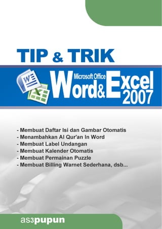 Tip&trik word&excel 2007 | PDF