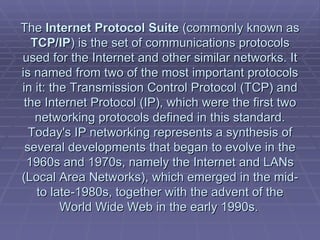 "Internet Protocol Suite" prepared by Szymon M. from Poland | PPT