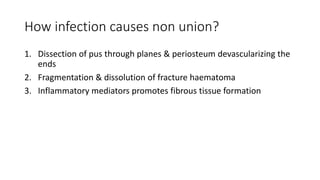 infected_non_union in open fractures and it's approaches | PPTX