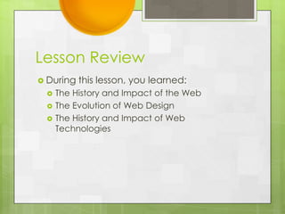 The Evolution of the Web | PPTX