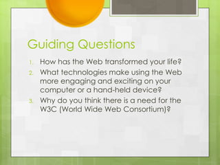 The Evolution of the Web | PPTX