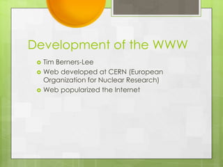 The Evolution of the Web | PPTX