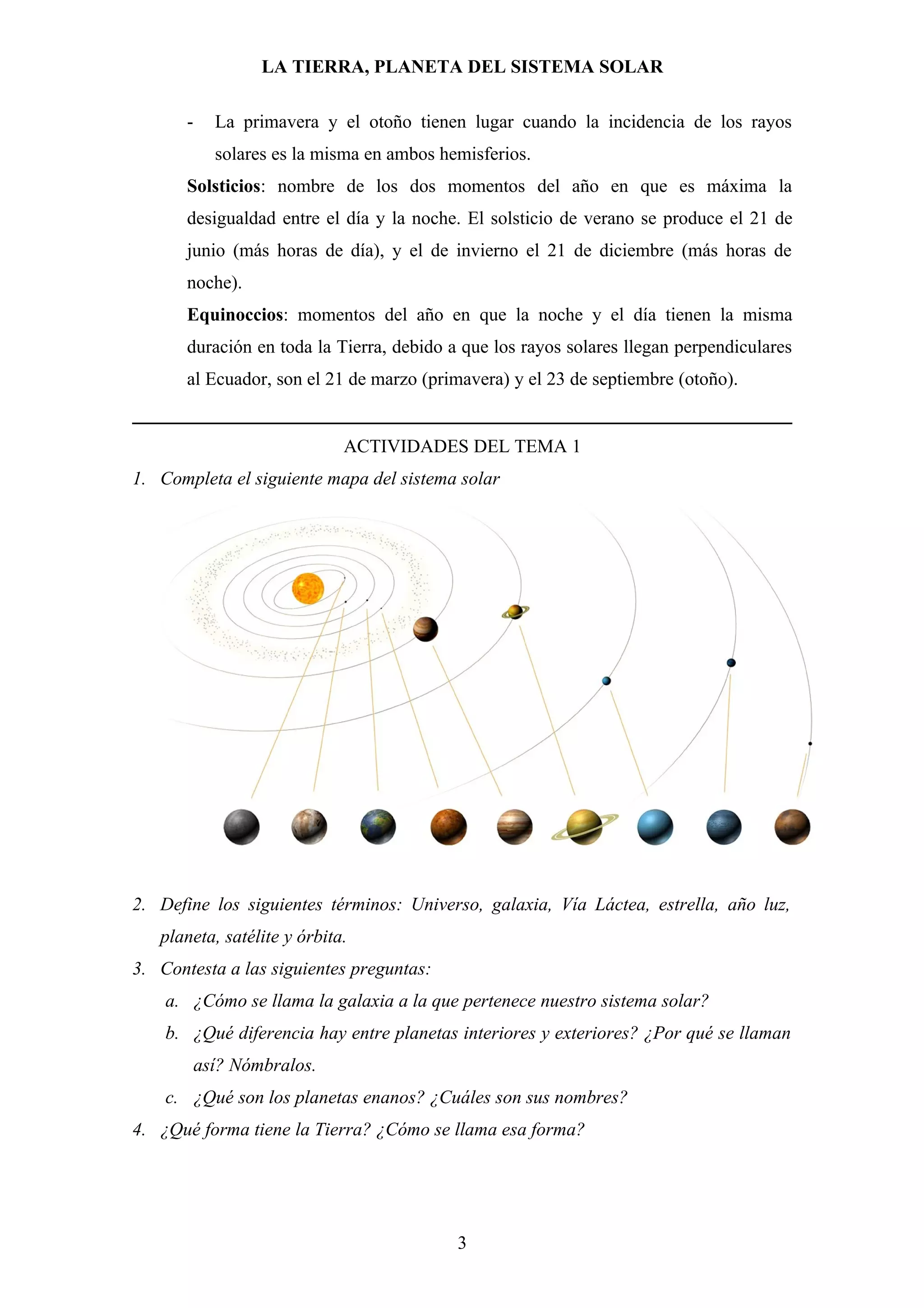 La Tierra, planeta del sistema solar | DOC