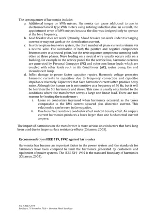 A Review of Harmonic Analysis Study of Electricity Power Quality | PDF