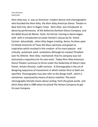 Alvin Ailey | DOCX