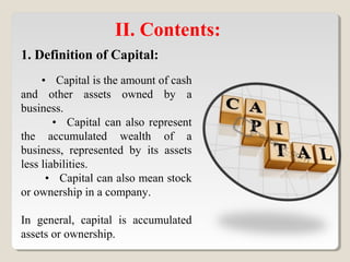 What is capital? | PPT