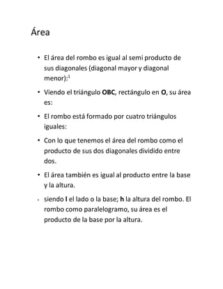 El rombo | DOCX