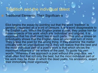 T.s eliot(final) | PPT