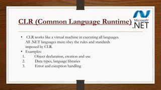 dot net technology | PPTX