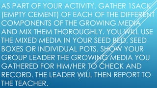 GROWING MEDIA PREPARATION (HORTICULTURE 10) | PPTX