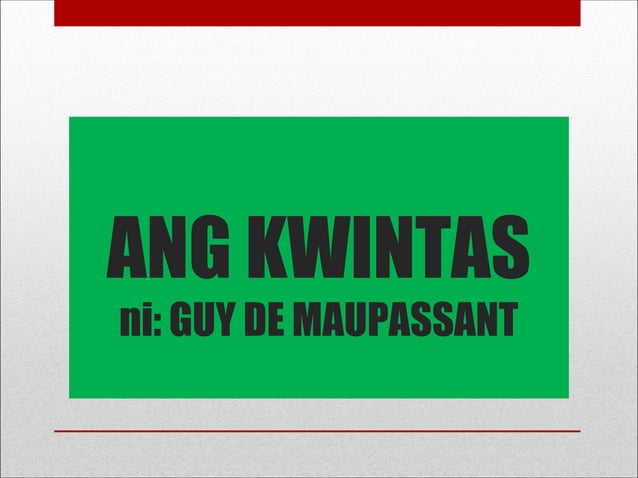 Ang Kwintas | PPT
