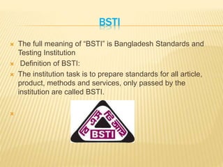 BSTI | PPTX
