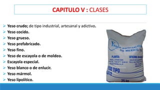 MATERIAL AGLOMERANTE: YESO | PPTX