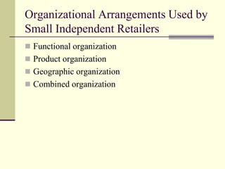 Organizational Patterns in Retailing | PDF