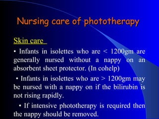 Phototherapy For Jaundice Mechanism